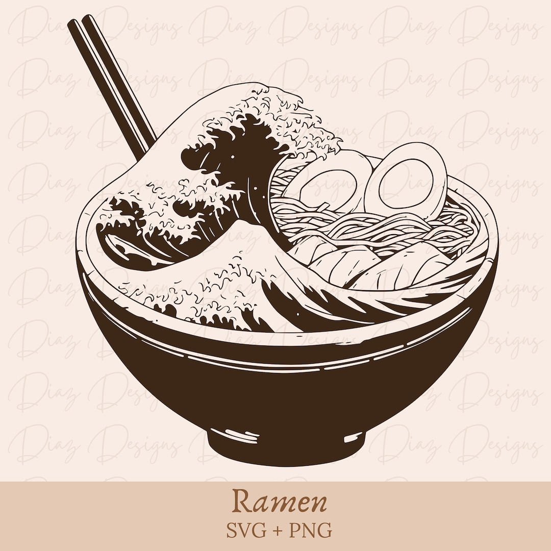 Ramen Svg Cut File, Ramen Png, Ramen Clipart, Ramen Cricut, Japanese ...