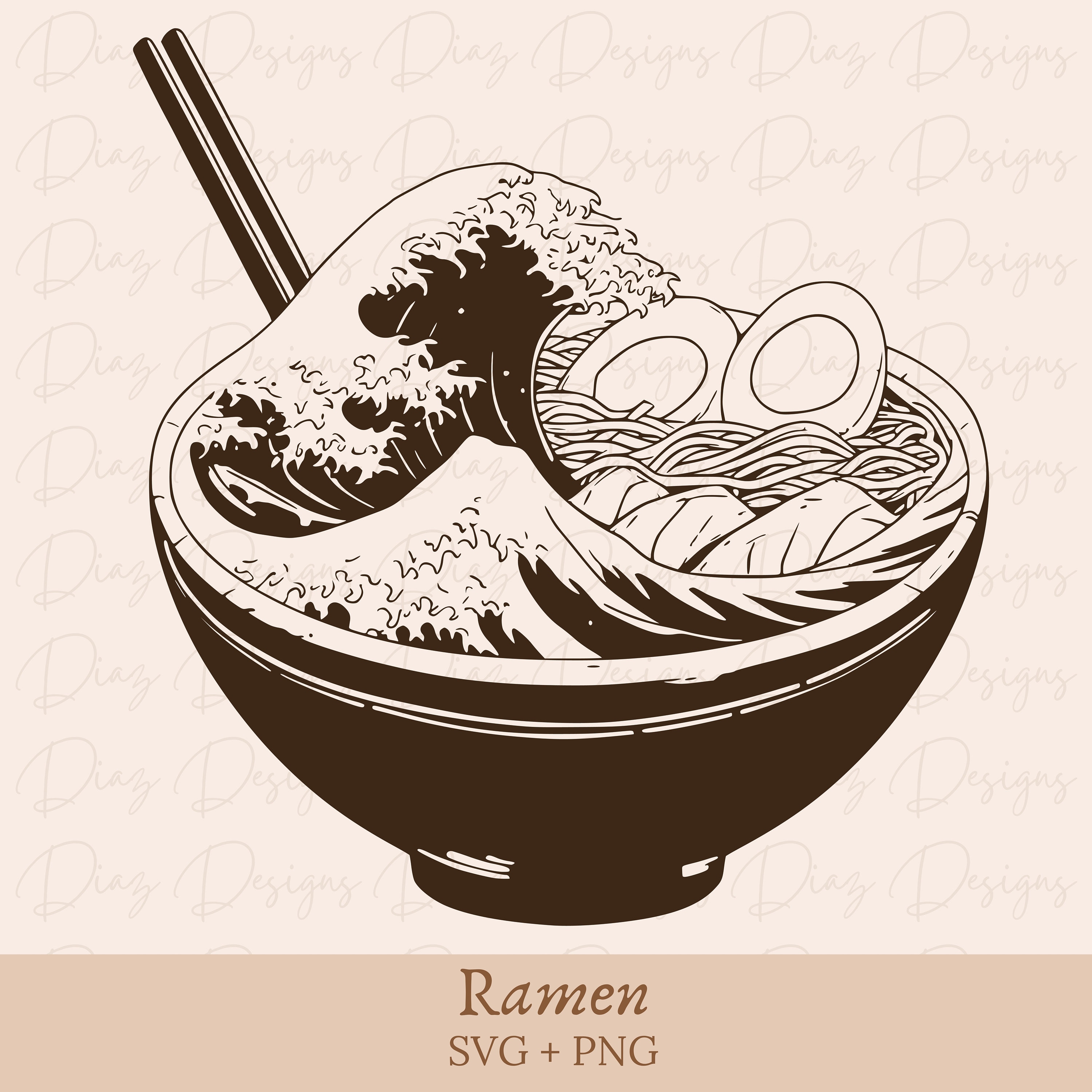 Ramen Svg Cut File, Ramen Png, Ramen Clipart, Ramen Cricut, Japanese ...