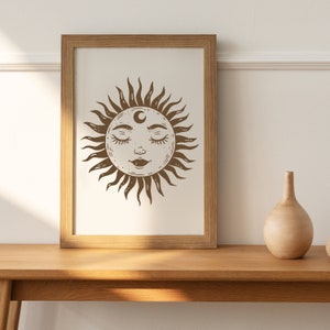 Mystical Sun Face Svg, Celestial Sun Clipart, Boho Sun Cricut ...