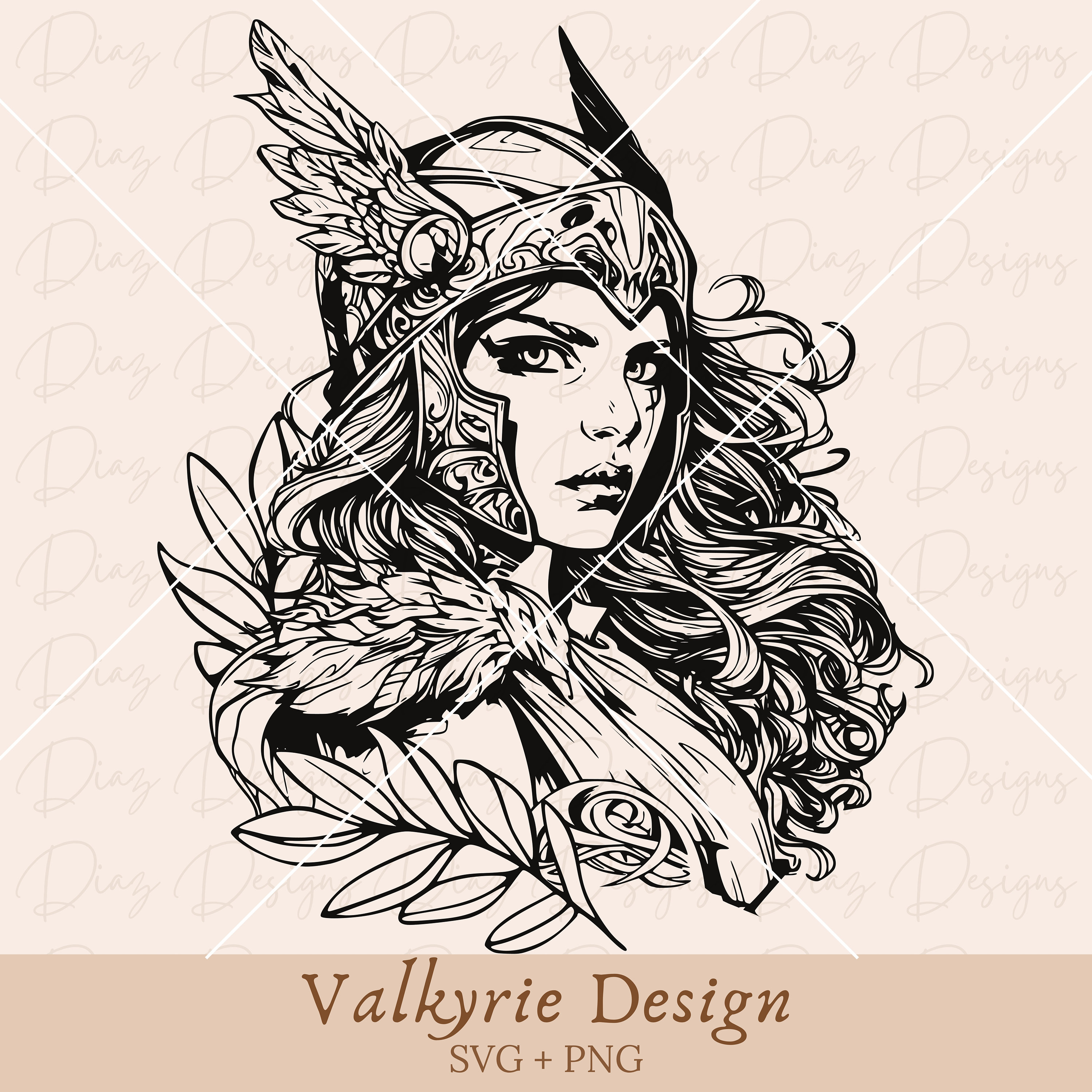 Viking Woman Warrior Svg, Valkyrie Svg, Valkyrie Png, Freya Design ...