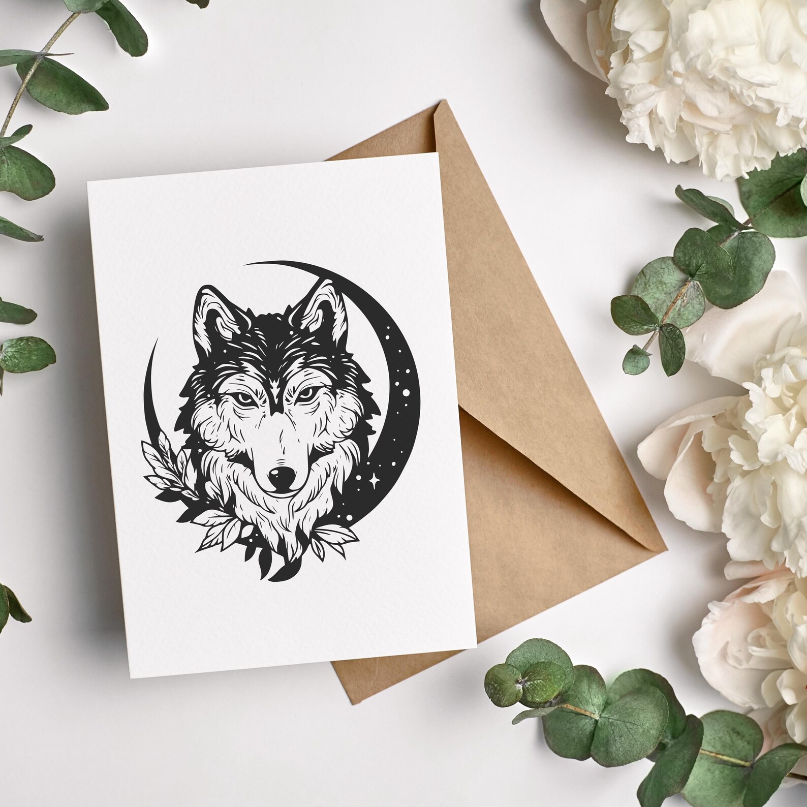 Wolf Face Clipart, Wolf Head Png, Wolf Cricut, Wolf Mystical Cut File ...