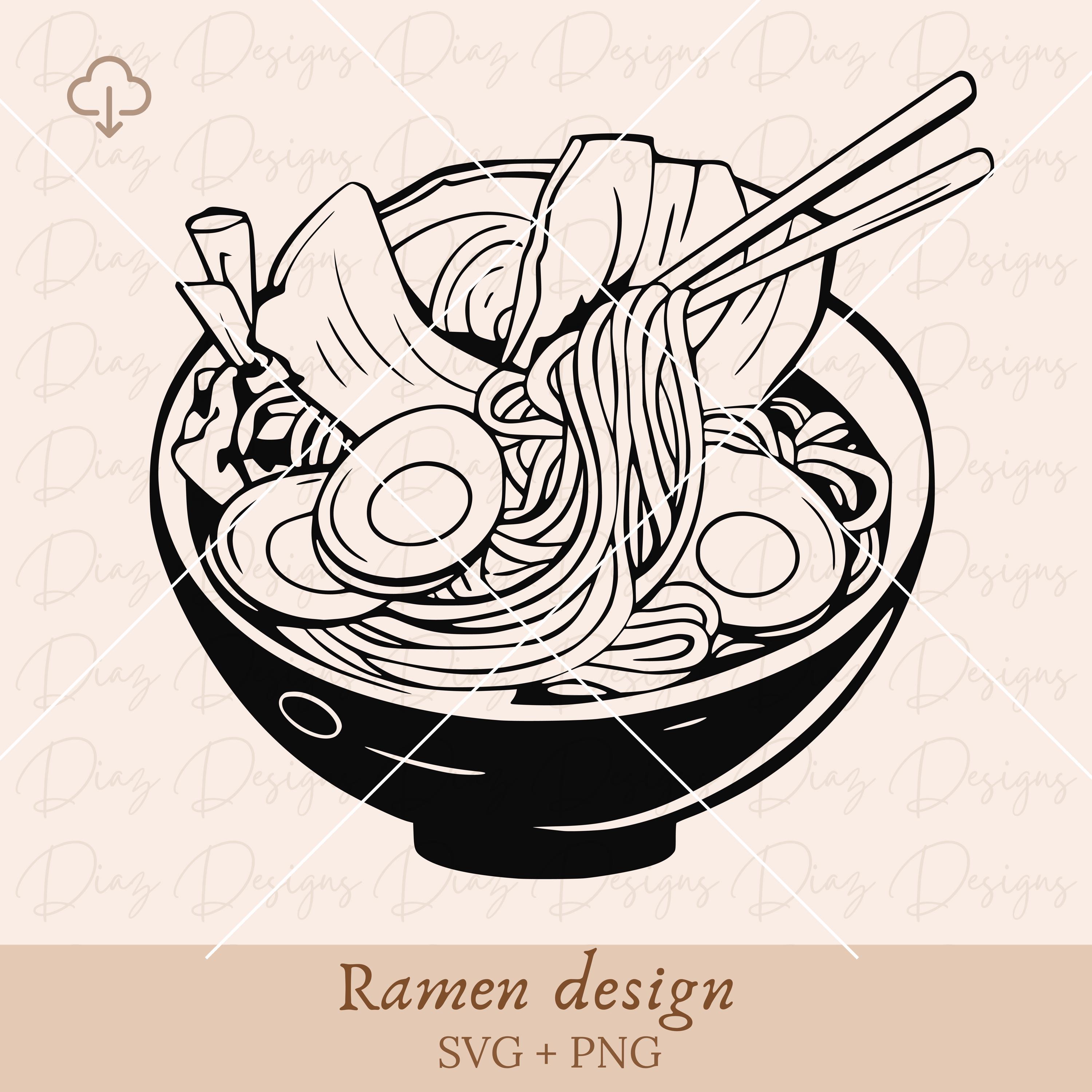 Ramen Svg Cut File, Ramen Png, Ramen Clipart, Ramen Cricut, Japanese ...