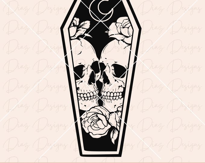 Halloween Coffin Svg, Coffin Png, Spooky Coffin Clipart, Halloween ...