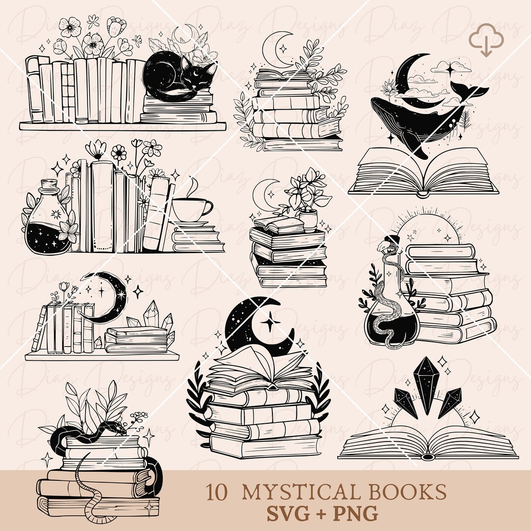 Magic Book Svg, Magical Book Png, Mystical Book Png, Spell Book Svg ...