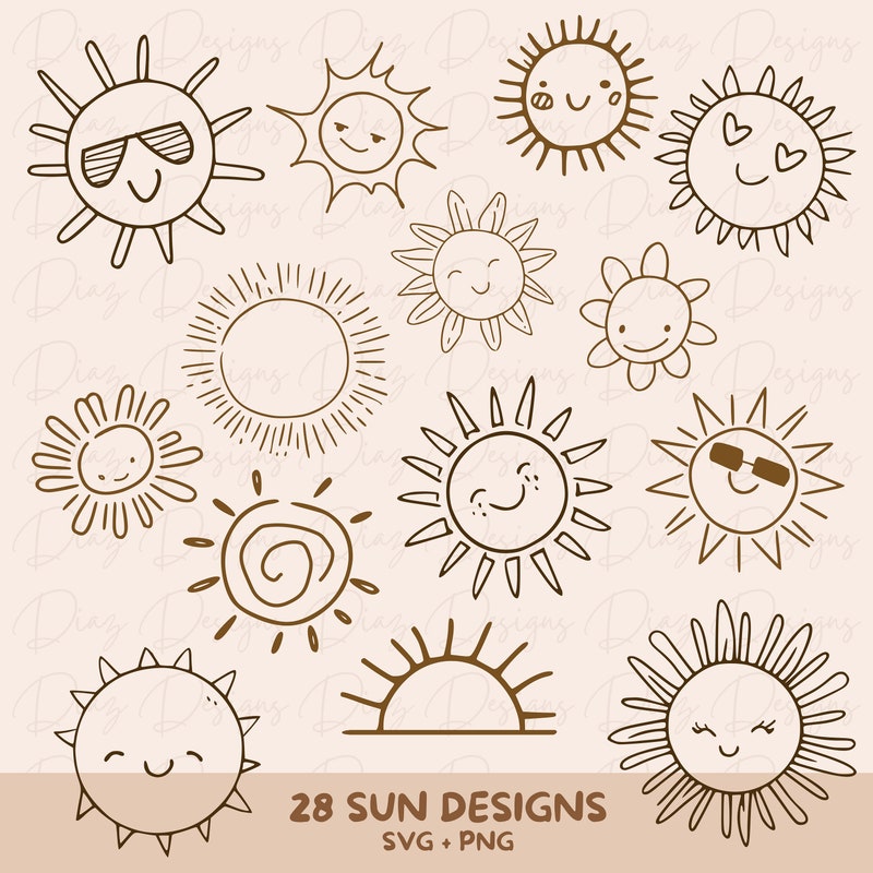 Sun Svg - Etsy