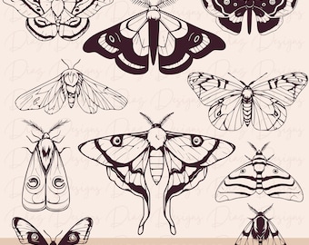Mystical Moth Svg, Witch Moth Png, Luna Moth Svg, Moon Moth Svg ...