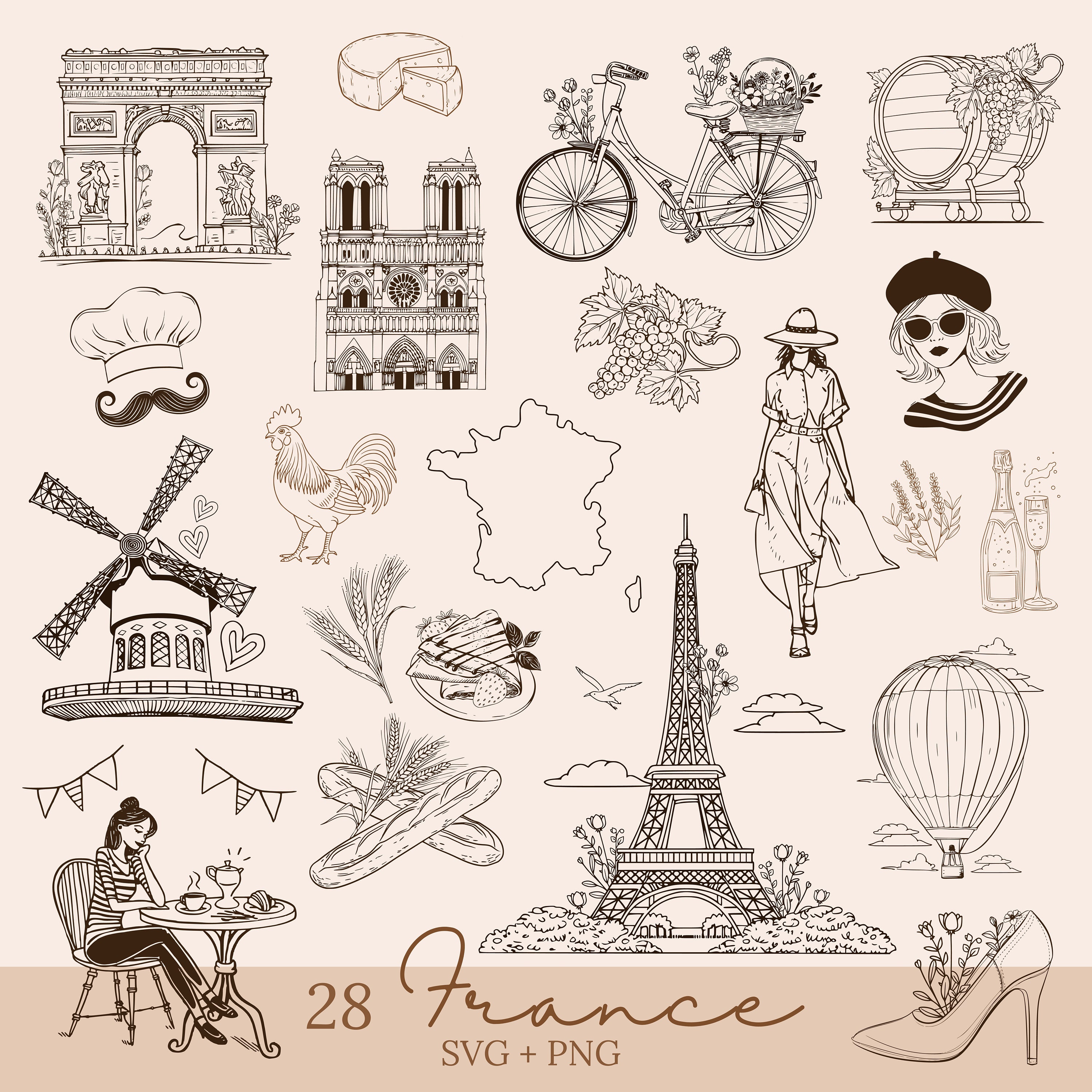 France Svg, Paris Png, Paris Clipart, Eiffel Tower Svg, France Clipart ...