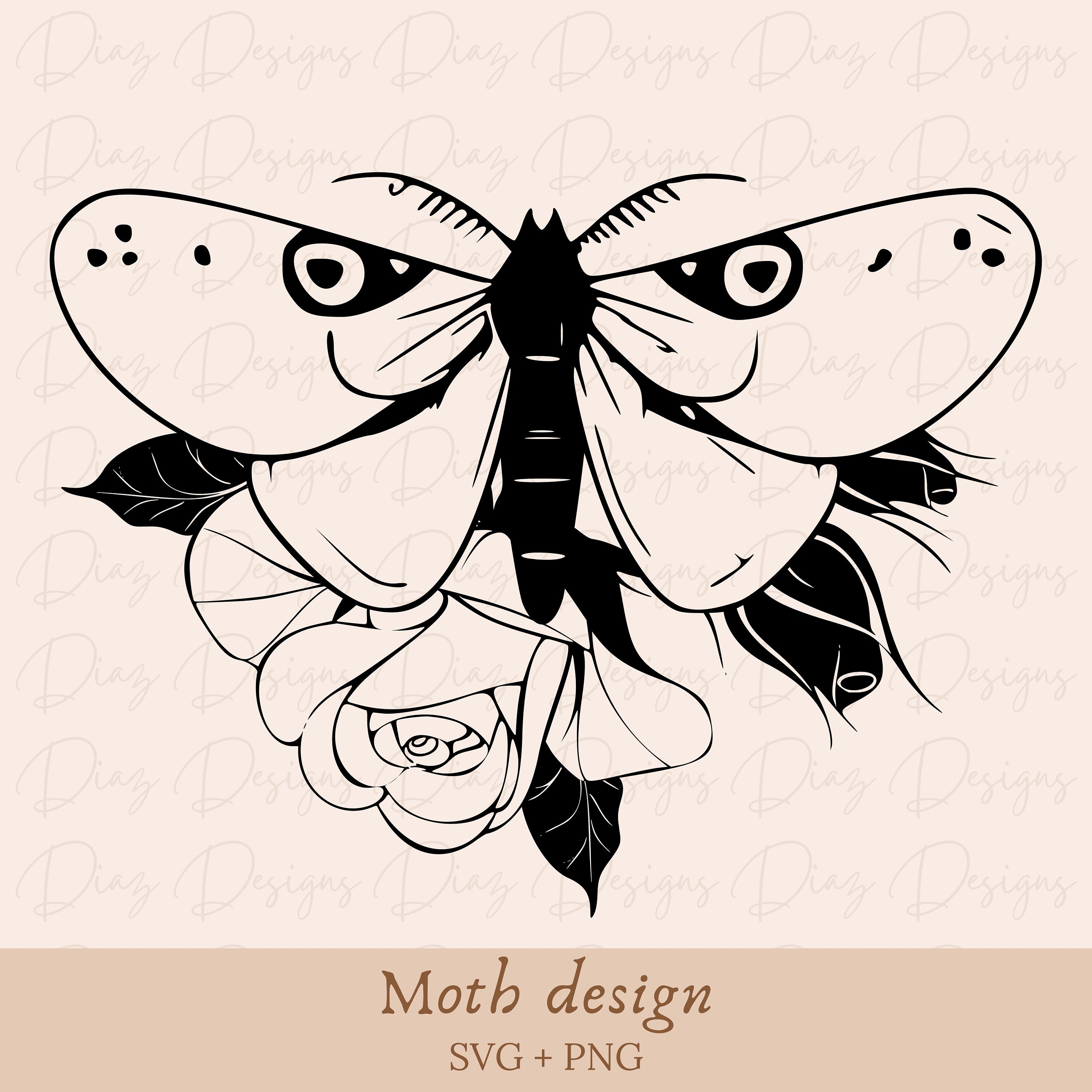 Floral Moth Svg, Celestial Moth Svg, Mystical Moth Svg, Witch Moth Png ...
