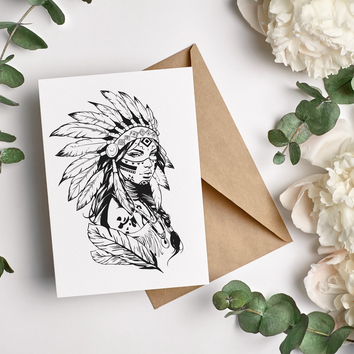 American Indian Svg, Native American Woman Svg, Native Indian Girl Svg, Indian Woman Warrior Cut ...