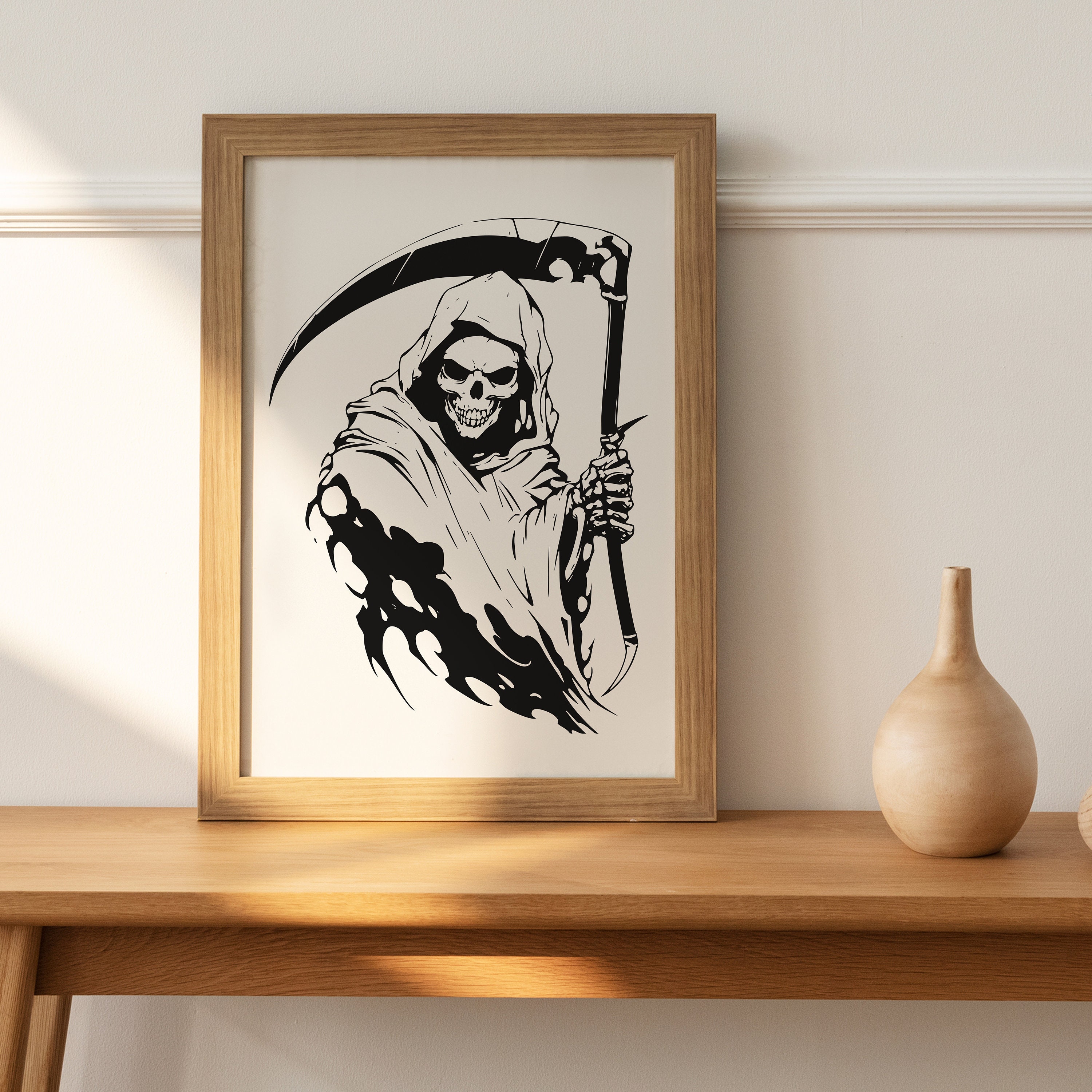 Grim Reaper Svg, Reaper Skeleton Svg, Reaper Death Svg, Reaper Skull ...