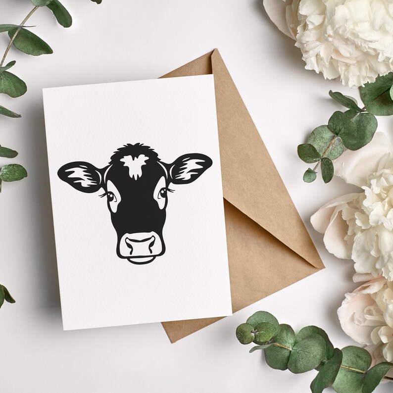 Baby Cow Face Svg, Cow Head Clipart, Cute Cow Cricut, Cow Heifer Png ...
