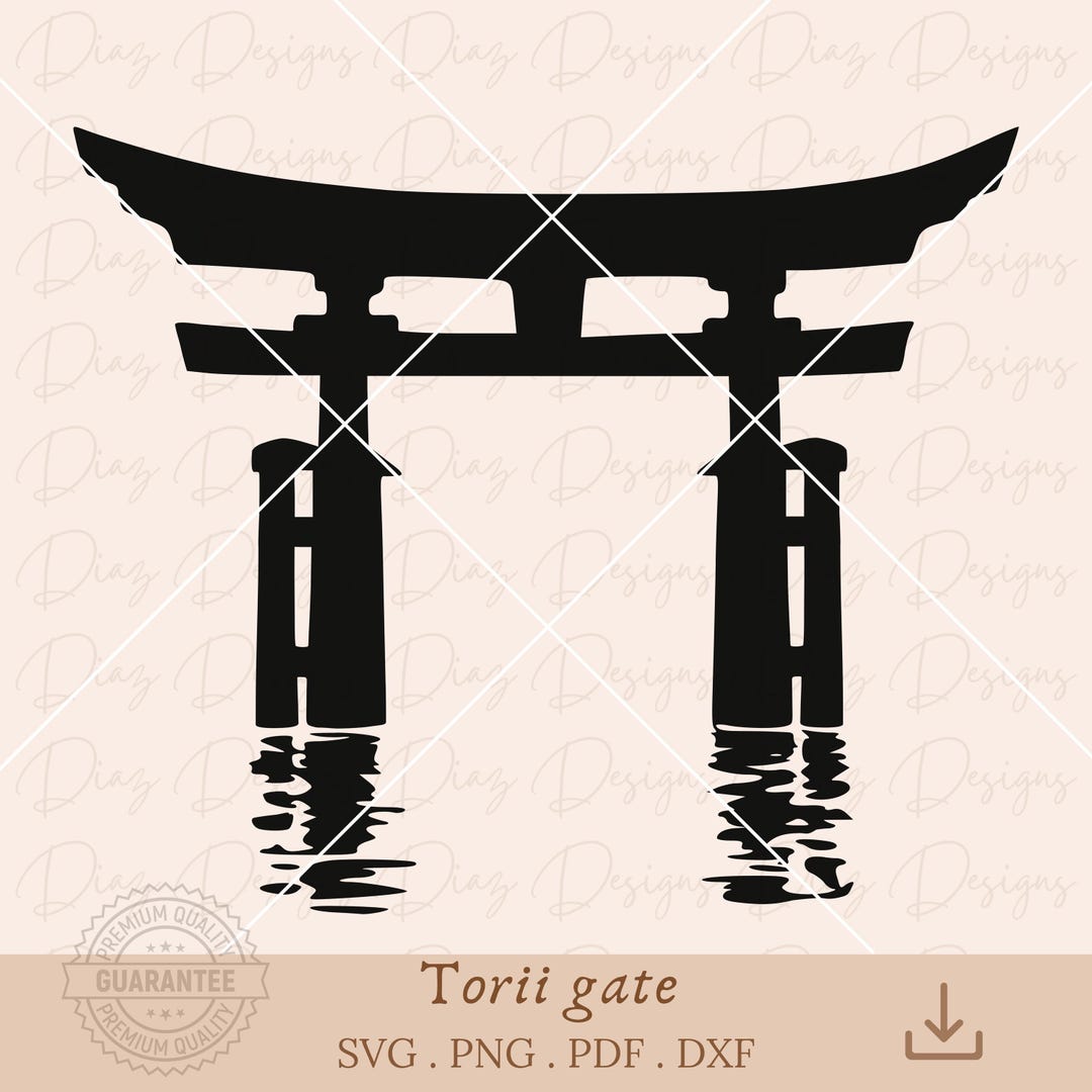 Traditional Japanese Torii Gate Svg, Japanese Torii Clipart, Asian ...