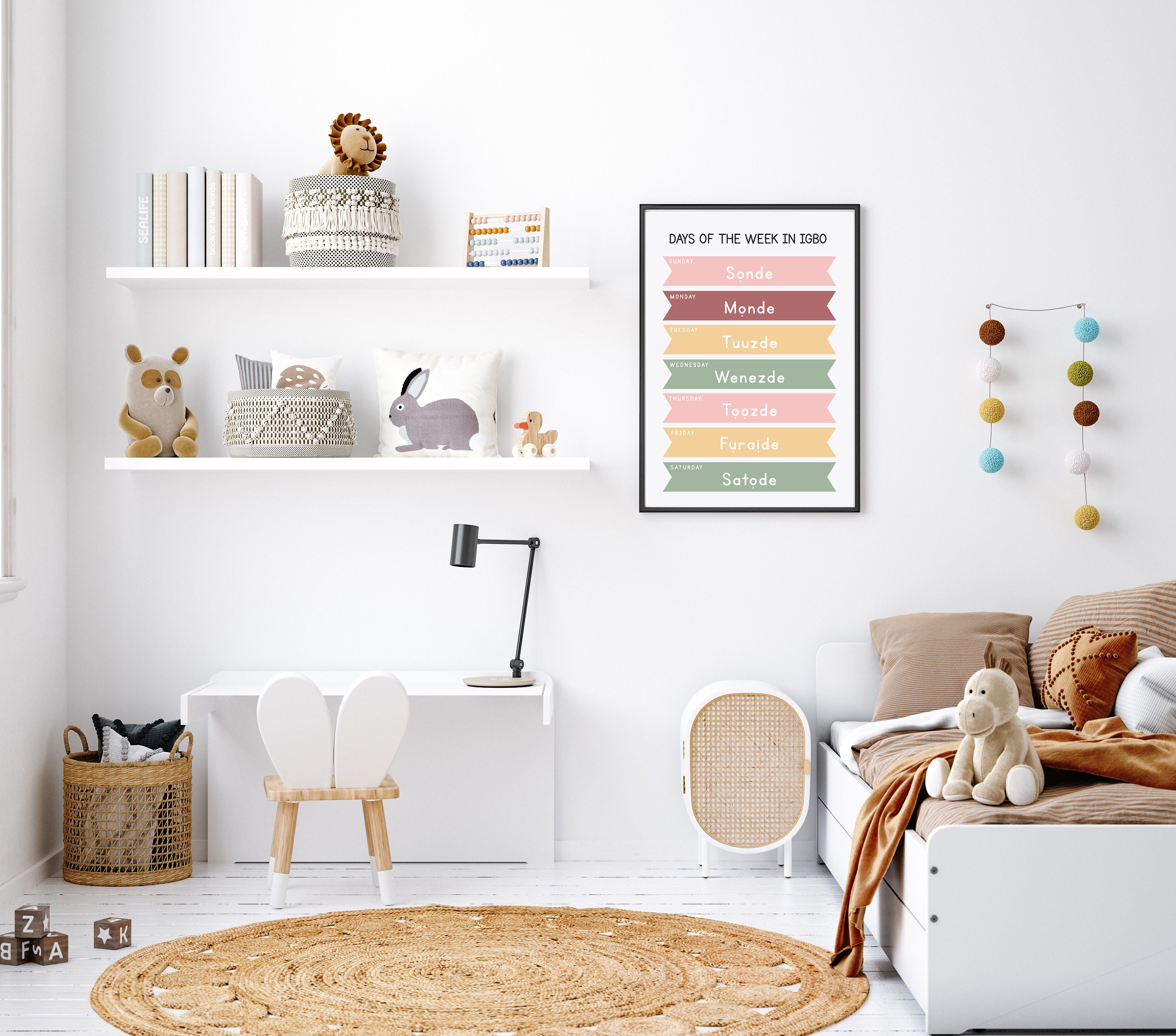 Days of the Week in Igbo Printable Poster, Nigerian Print, Igbo Art ...