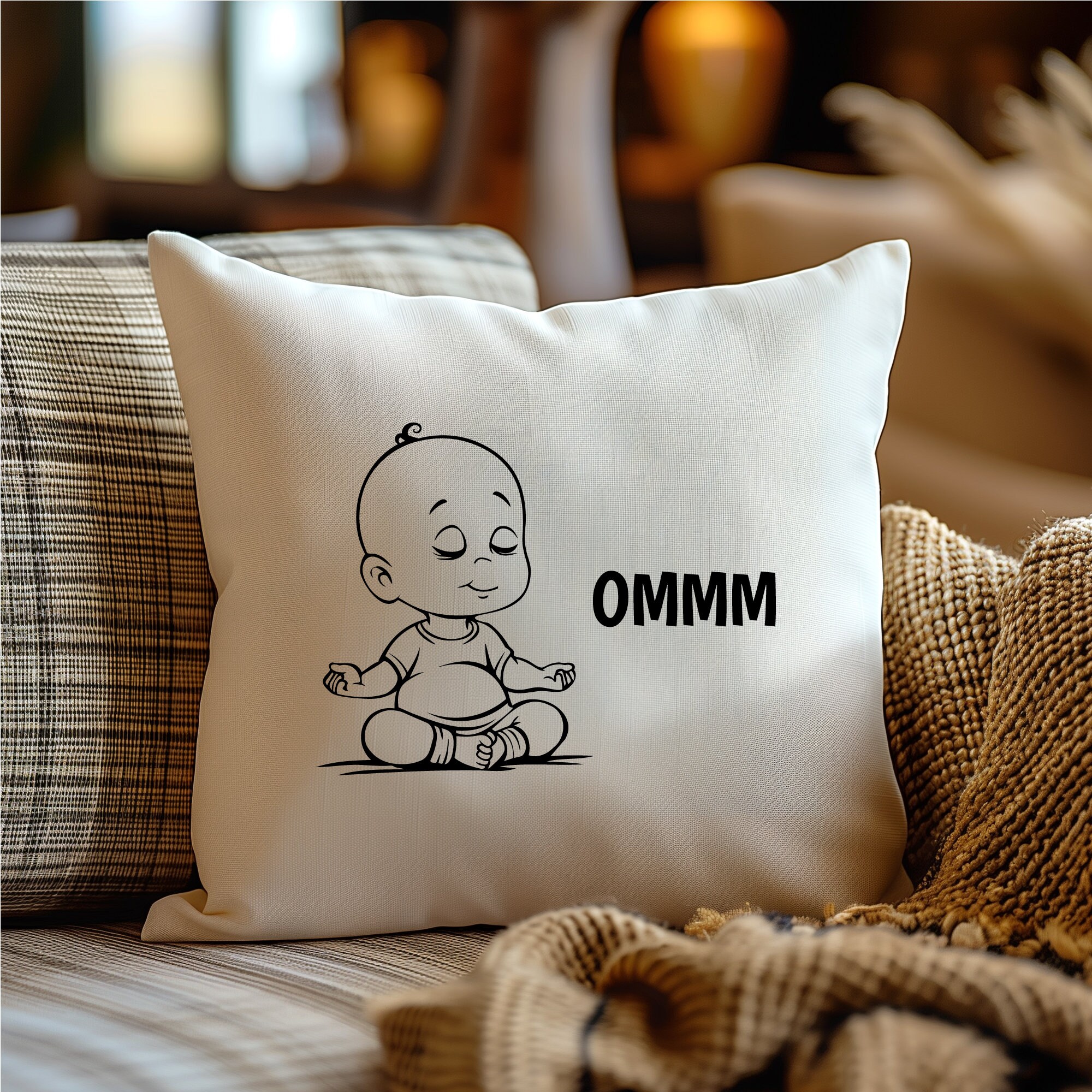Funny Baby 'ommm' Svg, Png, Eps, Pdf Files Instant Digital Download - Etsy