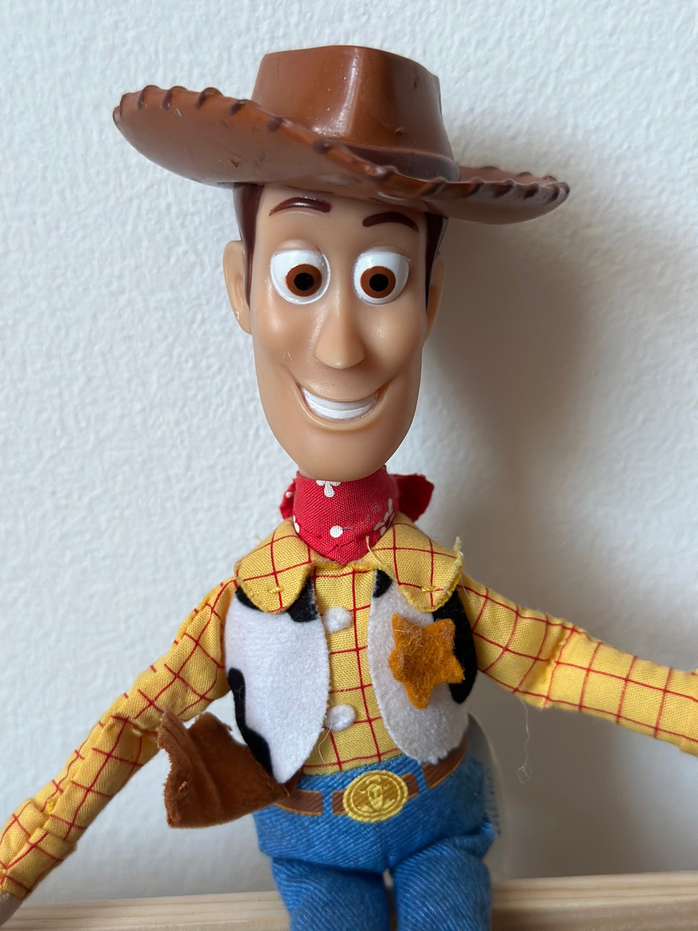 Vintage Toy Story Pixar Woody Applause Cowboy Plush Toy Plastic Head ...