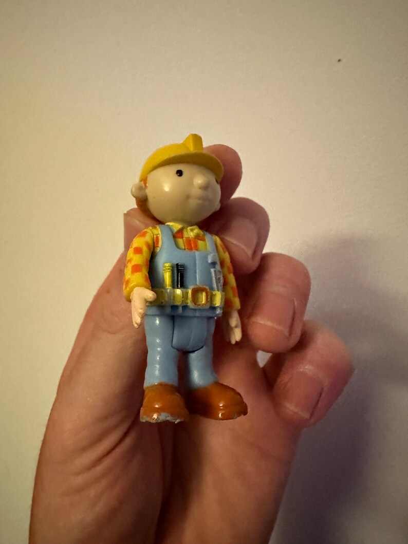 Vintage Bob the Builder Action Figure Car Accessorie Travel Buddy Gift ...