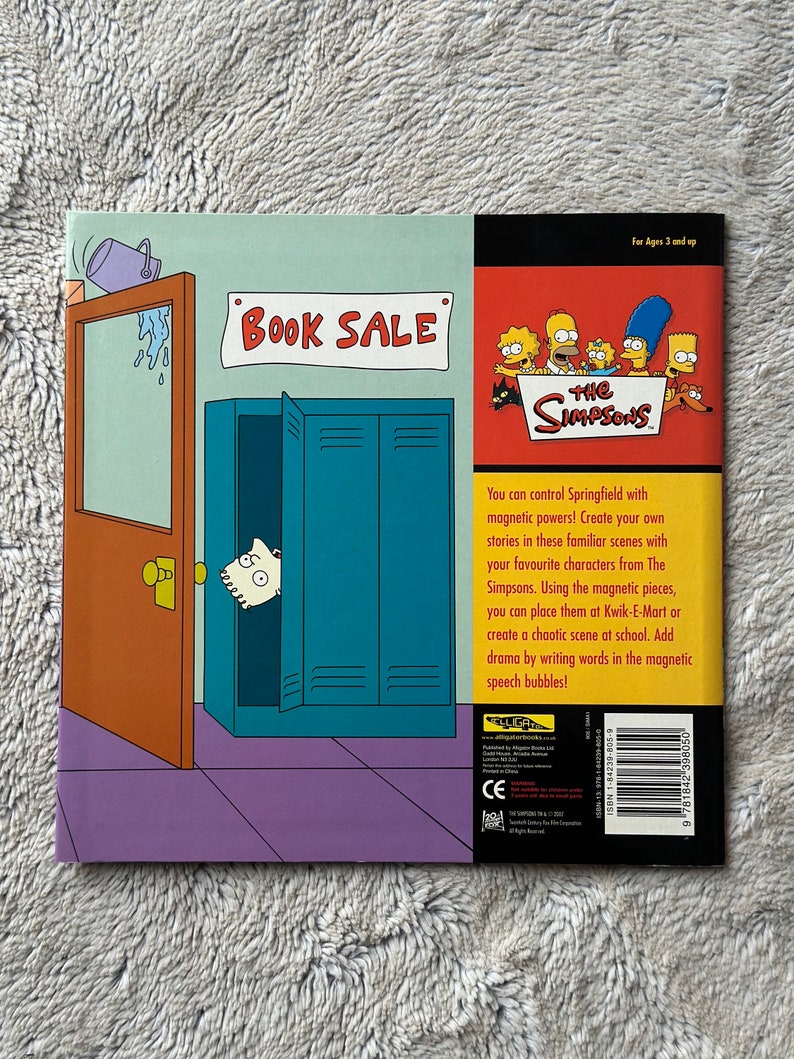The Simpsons Magnetic Album Picture Book or Refrigerator Fun Magnets - Etsy