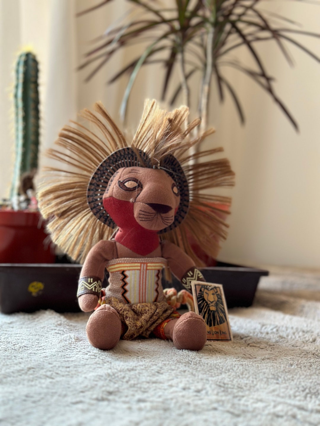 The Lion King Simba Plush Doll Vintage Disney's Lion King Broadway ...