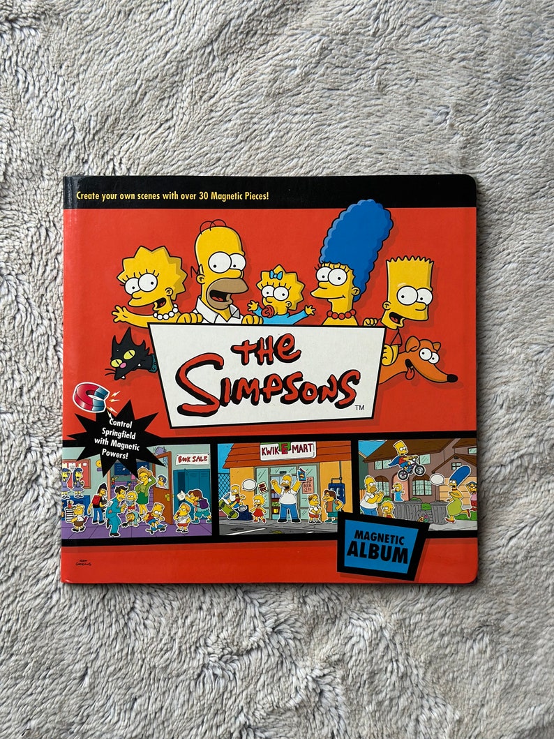 The Simpsons Magnetic Album Picture Book or Refrigerator Fun Magnets - Etsy