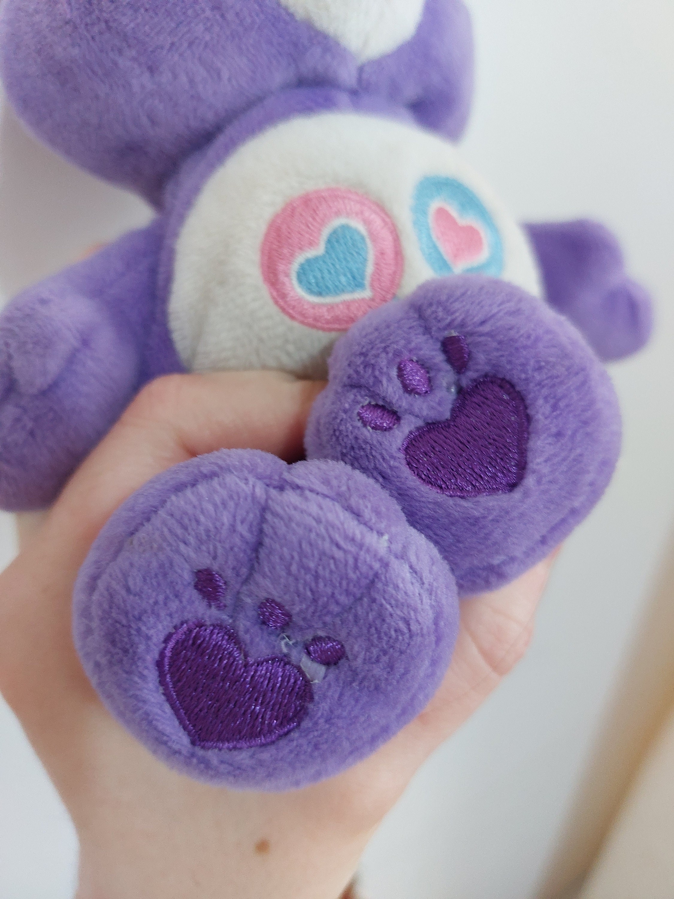 Purple Care Bear Sharebear Carebear Plush Toy Stuffed Animal Teddy Bear ...