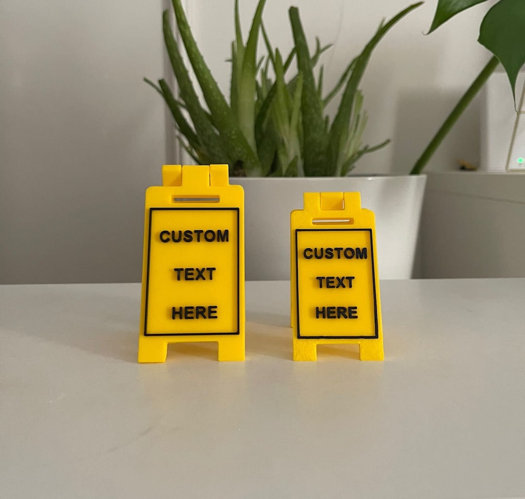 Customized Mini Floor Sign Personalized Office Gift 3D Printed ...