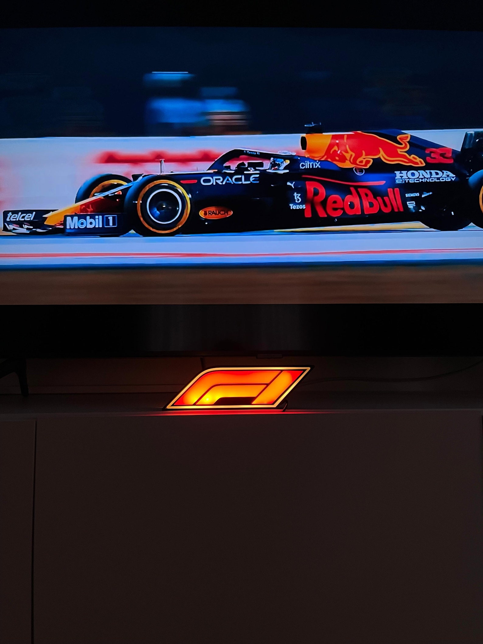 Formula 1 Logo Light Box Formula 1 F1 Gift F1 Grand Prix Light Box Lamp ...