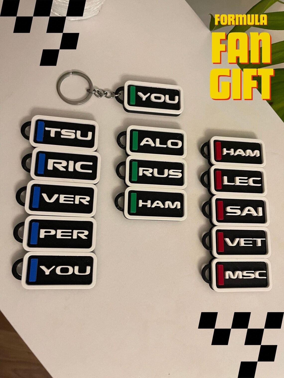 Formula 1 Keychain Customizable F1 Keyring Formula 1 Drivers Keyrings ...
