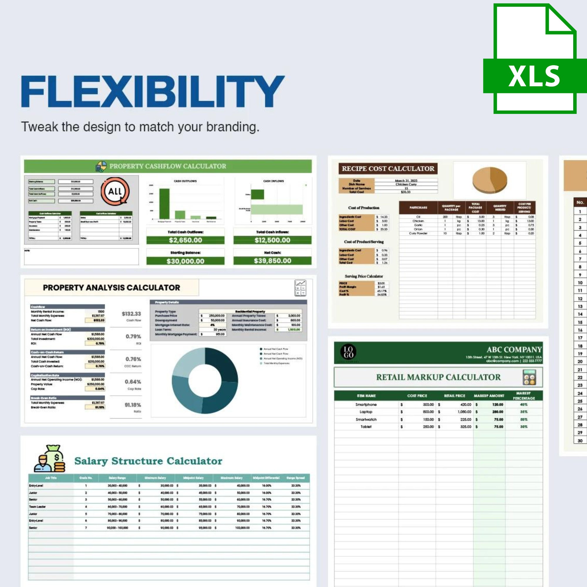 50 Ultimate Calculator Template Bundle Design in Excel Format. Easily ...