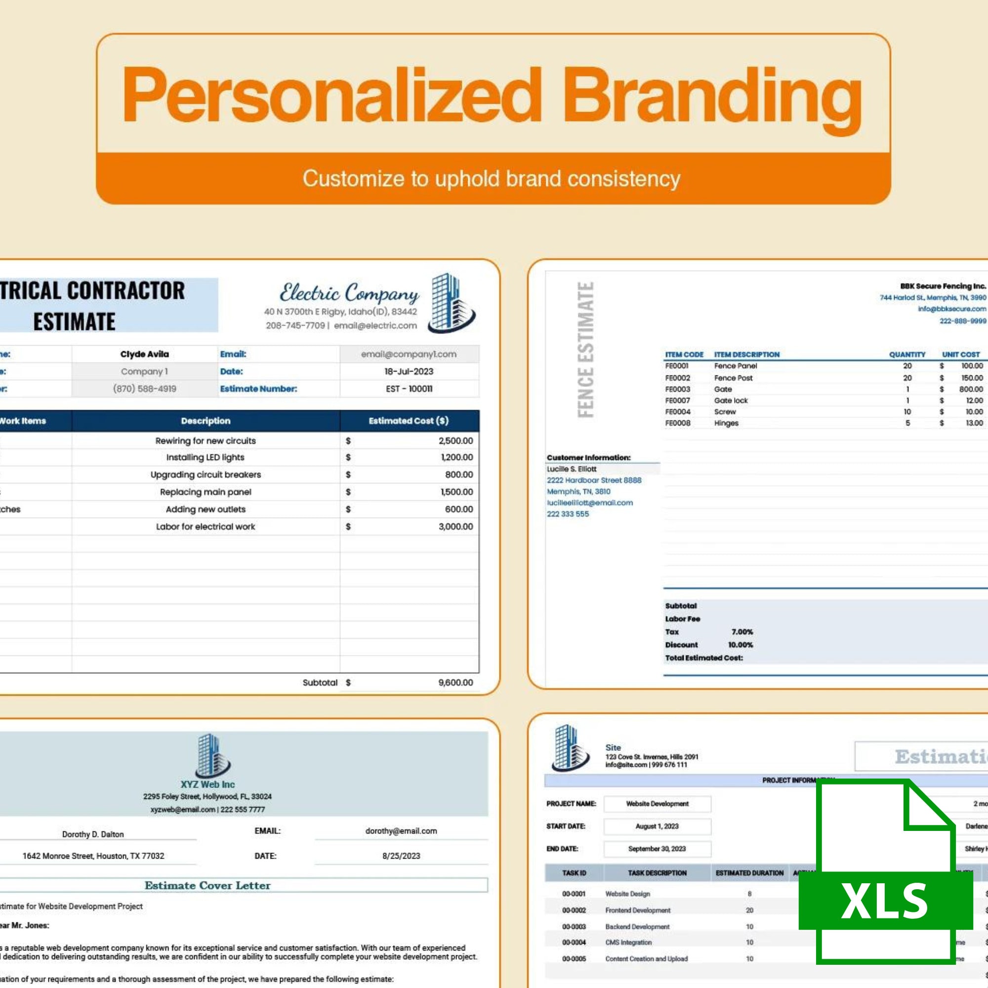 40+ Ultimate Estimation Template Bundle Design in Excel Format. Easily ...