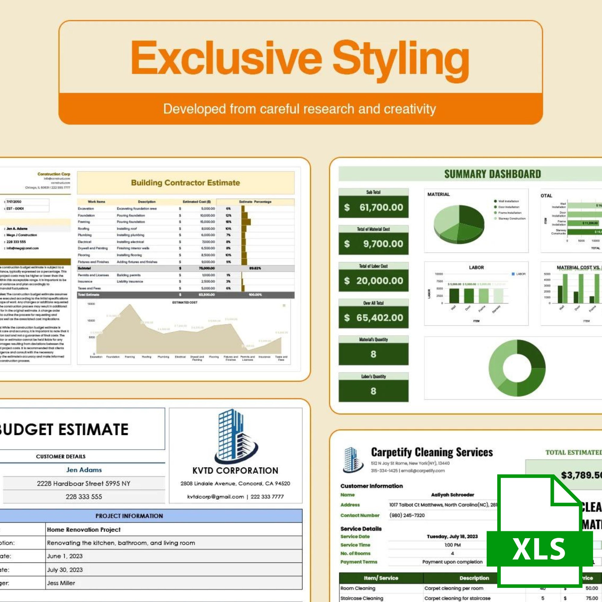 40+ Ultimate Estimation Template Bundle Design in Excel Format. Easily ...