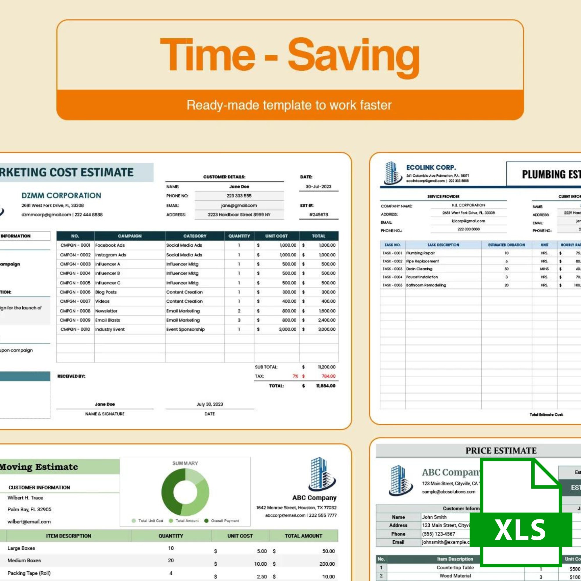 40+ Ultimate Estimation Template Bundle Design in Excel Format. Easily ...