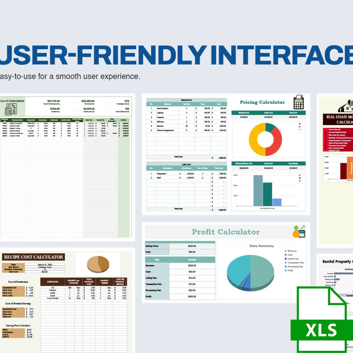 50 Ultimate Calculator Template Bundle Design in Excel Format. Easily ...