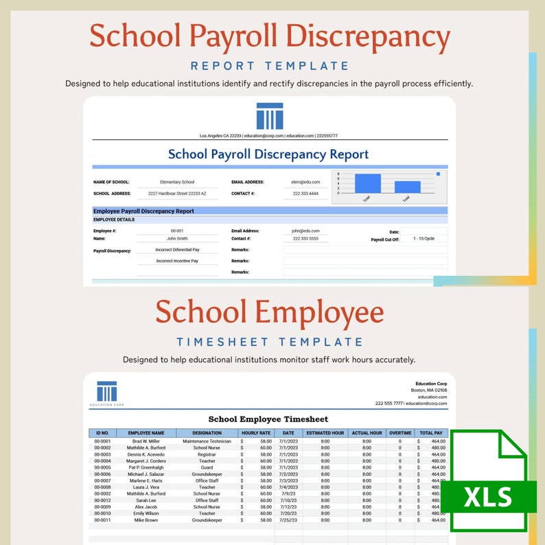 10 Payroll Management Template Bundle Design in Excel Sheets Format ...