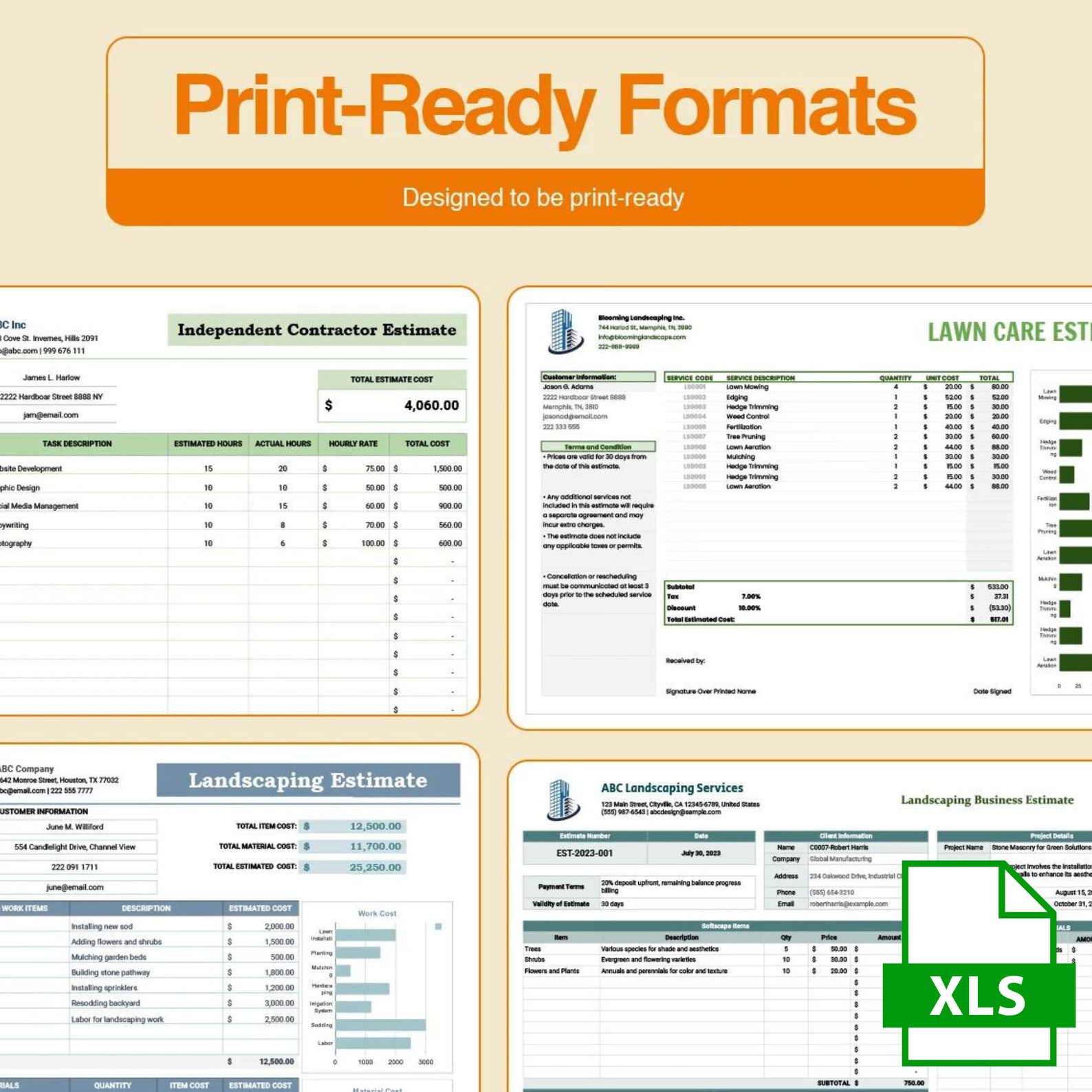 40+ Ultimate Estimation Template Bundle Design in Excel Format. Easily ...