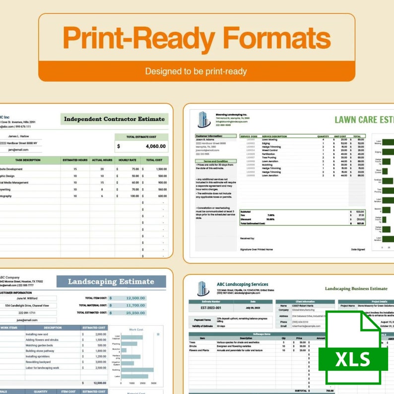 40+ Ultimate Estimation Template Bundle Design in Excel Format. Easily ...