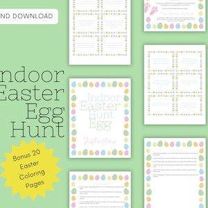 Indoor Easter Egg Hunt | Easter Scavenger Hunt | Easter Activity ...