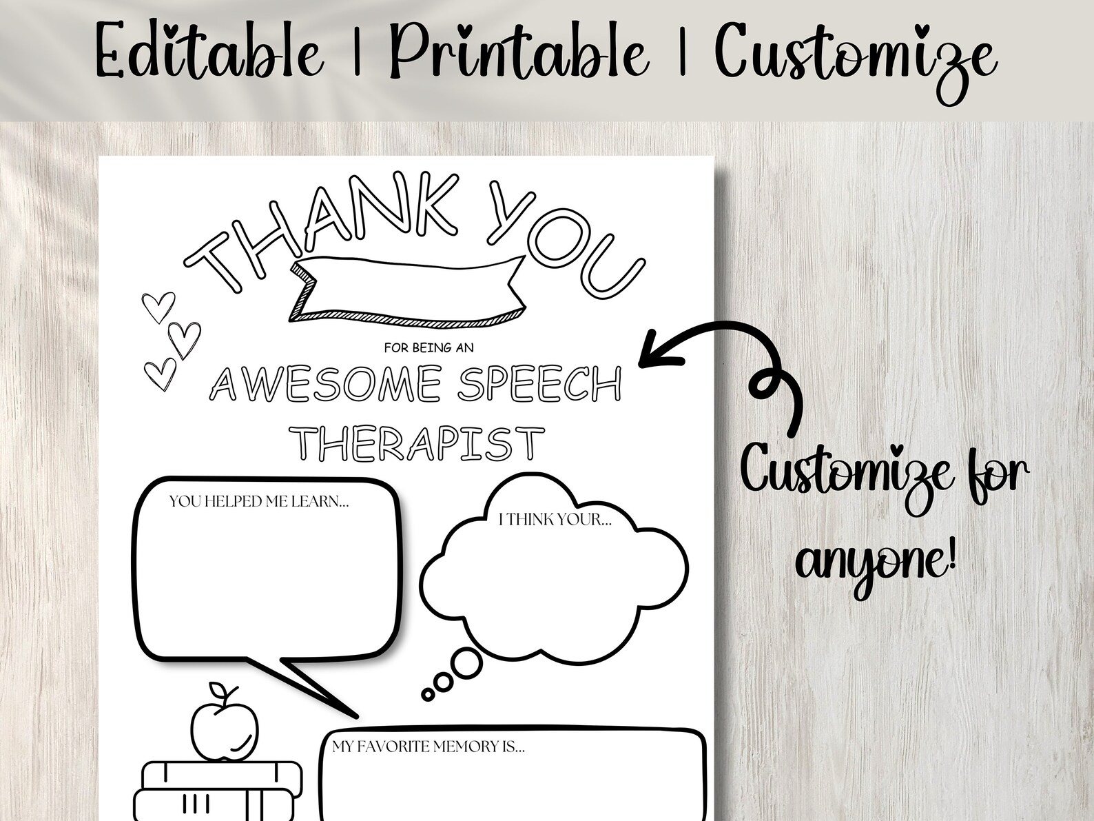 Teacher Appreciation Week Activity Template | Teacher Appreciation Week ...
