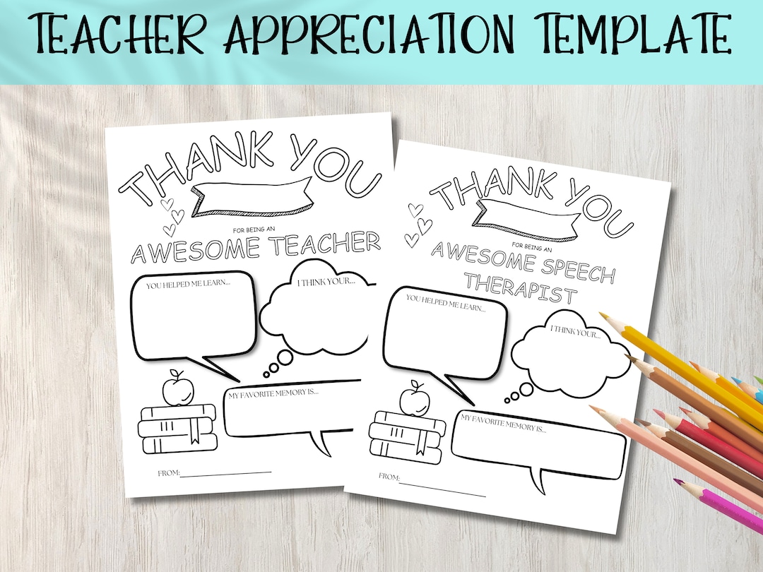 Teacher Appreciation Week Activity Template | Teacher Appreciation Week ...