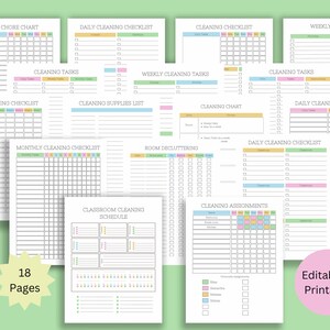 Daycare Cleaning Checklist | Daycare Cleaning Schedule | Childcare ...