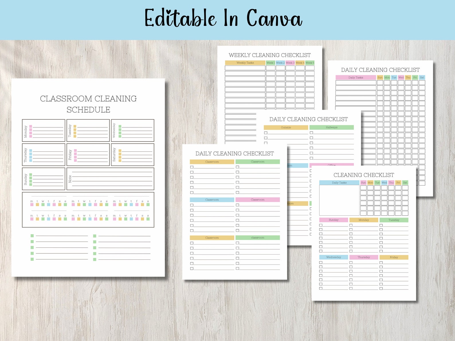 Daycare Cleaning Checklist | Daycare Cleaning Schedule | Childcare ...