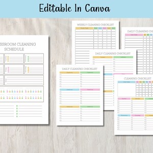 Daycare Cleaning Checklist | Daycare Cleaning Schedule | Childcare ...