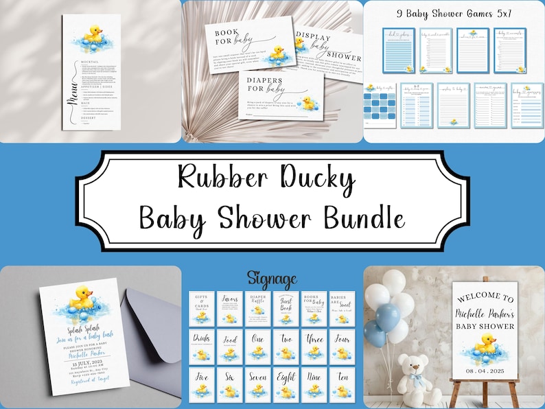 Splish Splash Rubber Ducky Invitation | Baby Bash | Rubber Duck Shower ...