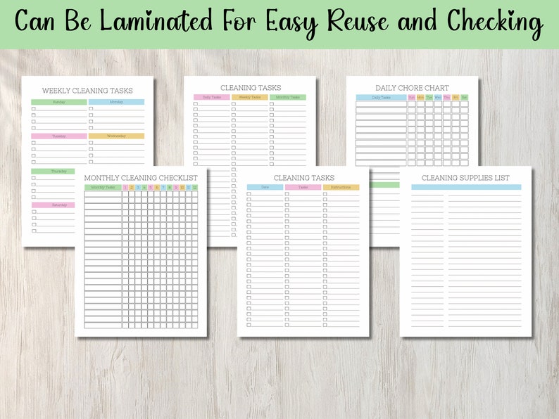 Daycare Cleaning Checklist | Daycare Cleaning Schedule | Childcare ...