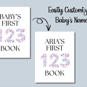 1-25 Baby's First Number Book Baby Shower Game, Coloring Baby Shower ...