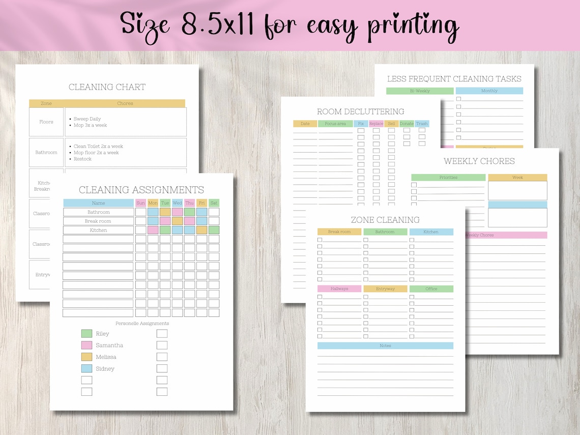 Daycare Cleaning Checklist | Daycare Cleaning Schedule | Childcare ...