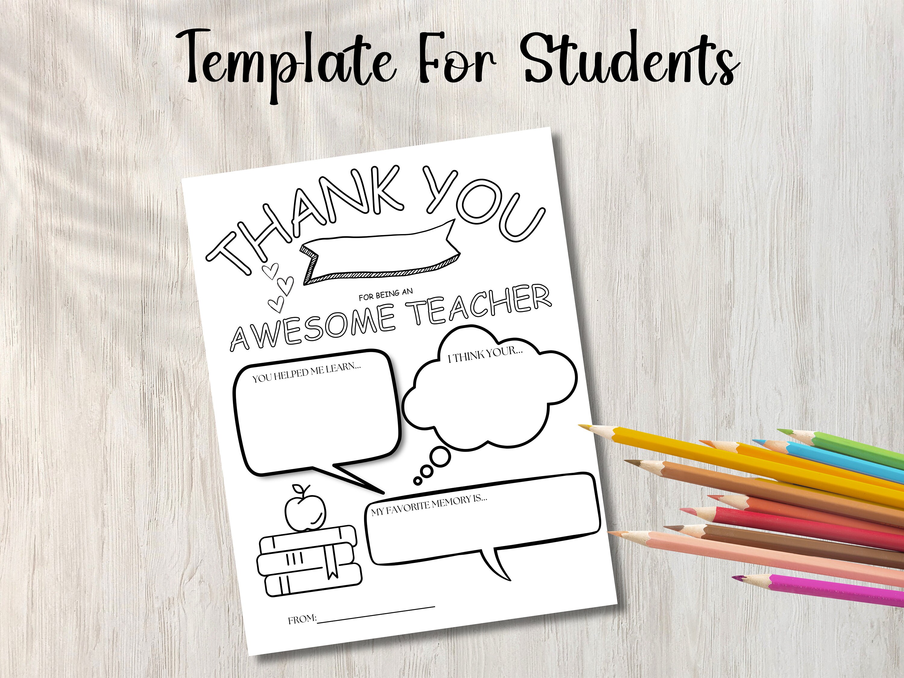 Teacher Appreciation Week Activity Template | Teacher Appreciation Week ...