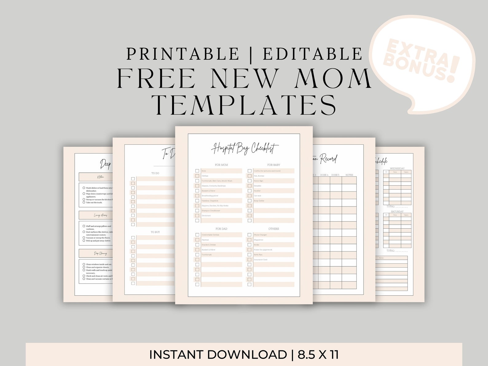 Editable Birth Plan Template, Pregnancy Planner, Labor and Delivery ...