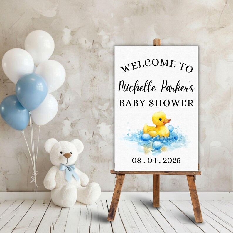 Splish Splash Rubber Ducky Invitation | Baby Bash | Rubber Duck Shower ...