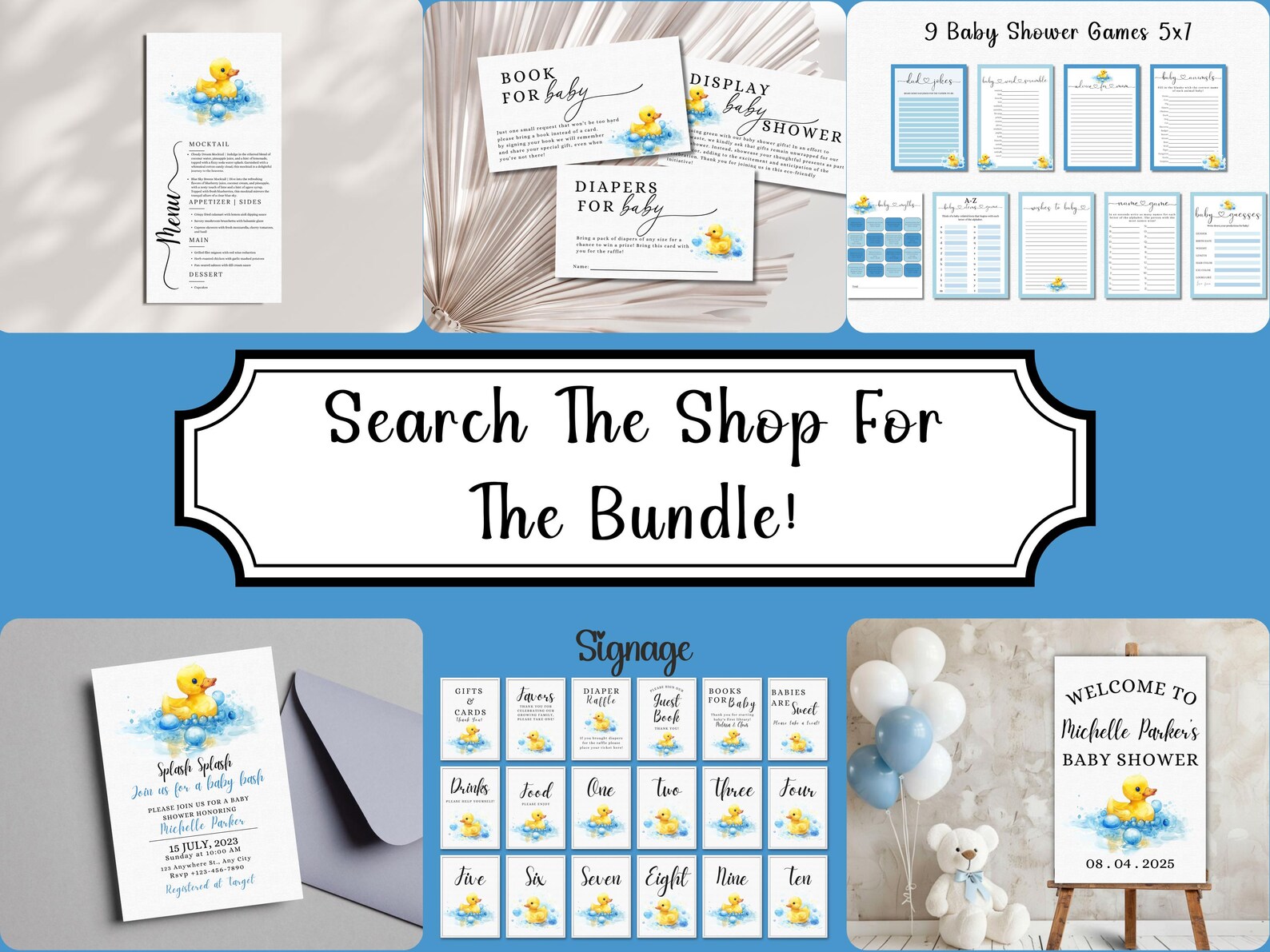 Splish Splash Rubber Ducky Invitation | Baby Bash | Rubber Duck Shower ...