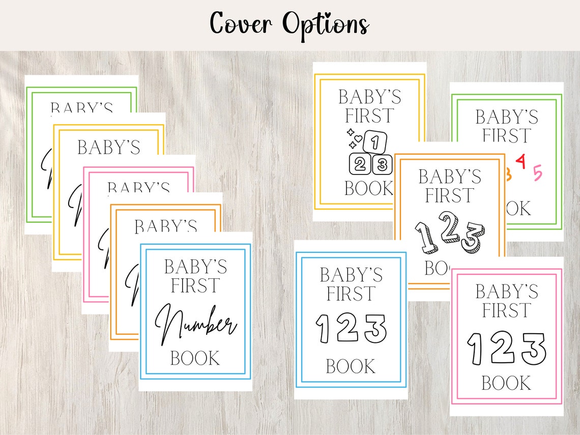 1-25 Baby's First Number Book Baby Shower Game, Coloring Baby Shower ...